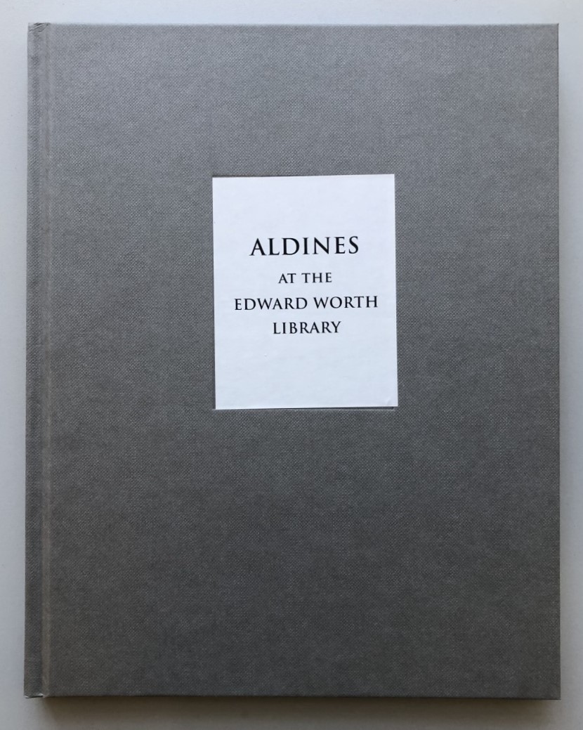 Aldines book image – Edward Worth Library